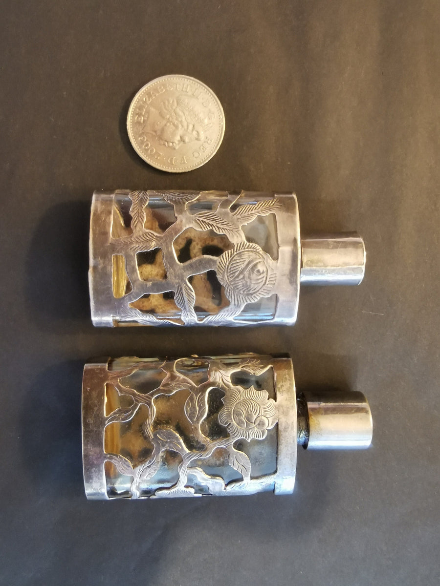 Mexican silver perfume bottles – Hope and Harlequin