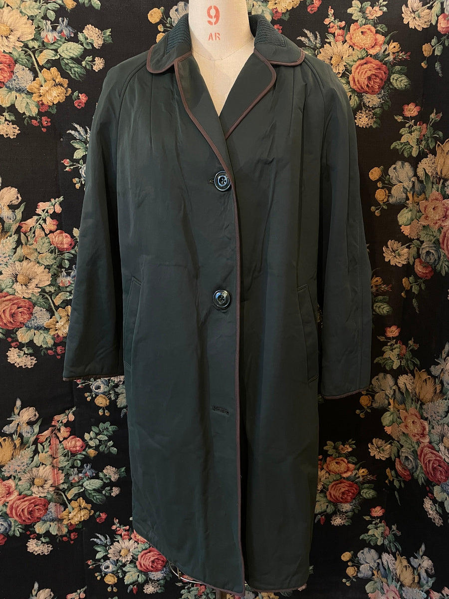 Vintage 1950s Green Parka 'Gannex Cloth' Overcoat Waterproof Autumn Wi ...