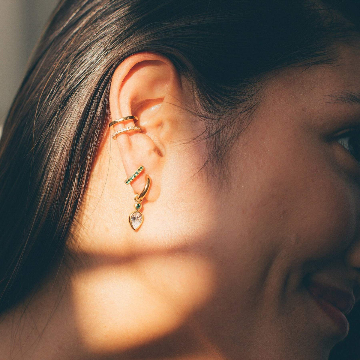 Crocodile Tear Charm Hoop Earrings by Scream Pretty – Hope and Harlequin