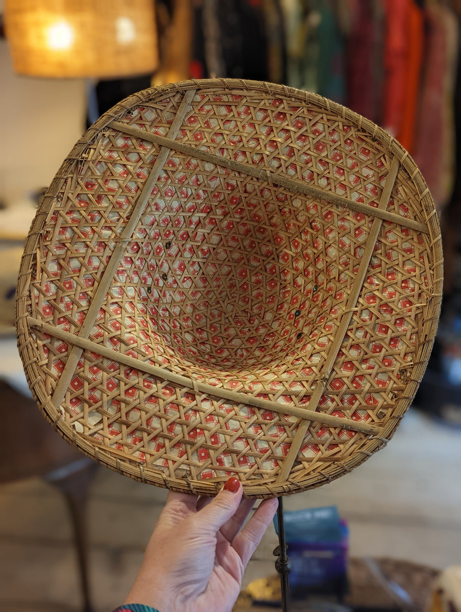 Wicker colonial coolie hat – Hope and Harlequin